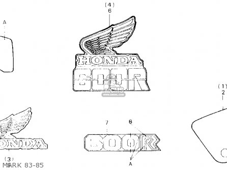 87123MG2890: Mark, R. Fuel Tank Honda - buy the 87123-MG2-890 at CMSNL