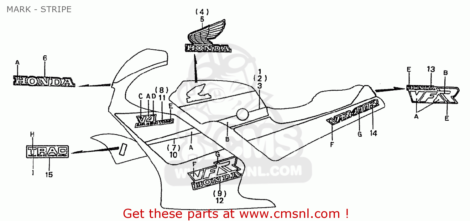 17532ML0700: Mark,l.fuel Tank Honda - buy the 17532-ML0-700 at CMSNL
