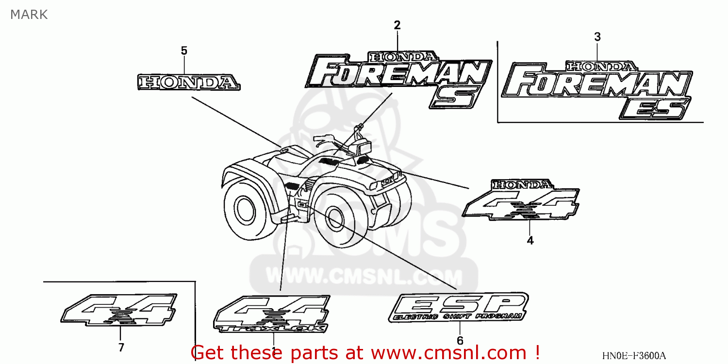 87121HN0670ZC: Mark,side *type3* Honda - buy the 87121-HN0-670ZC at CMSNL