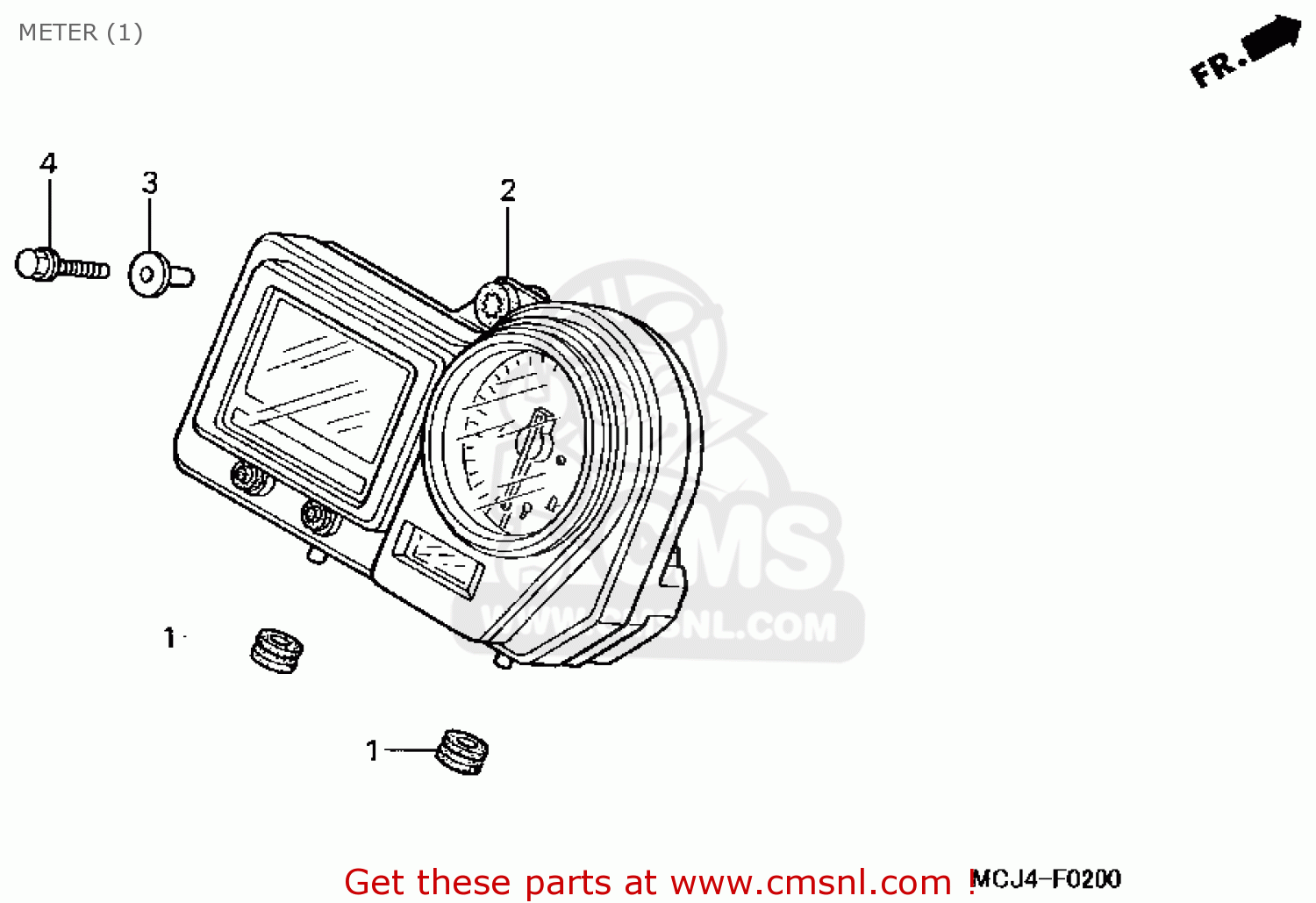 37100MCJ671: Meter Assy Comb Honda - buy the 37100-MCJ-671 at CMSNL