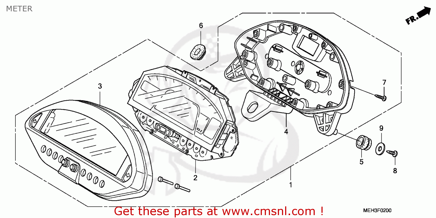 37101MEH013: Lcd Meter Comp. Honda - buy the 37101-MEH-013 at CMSNL