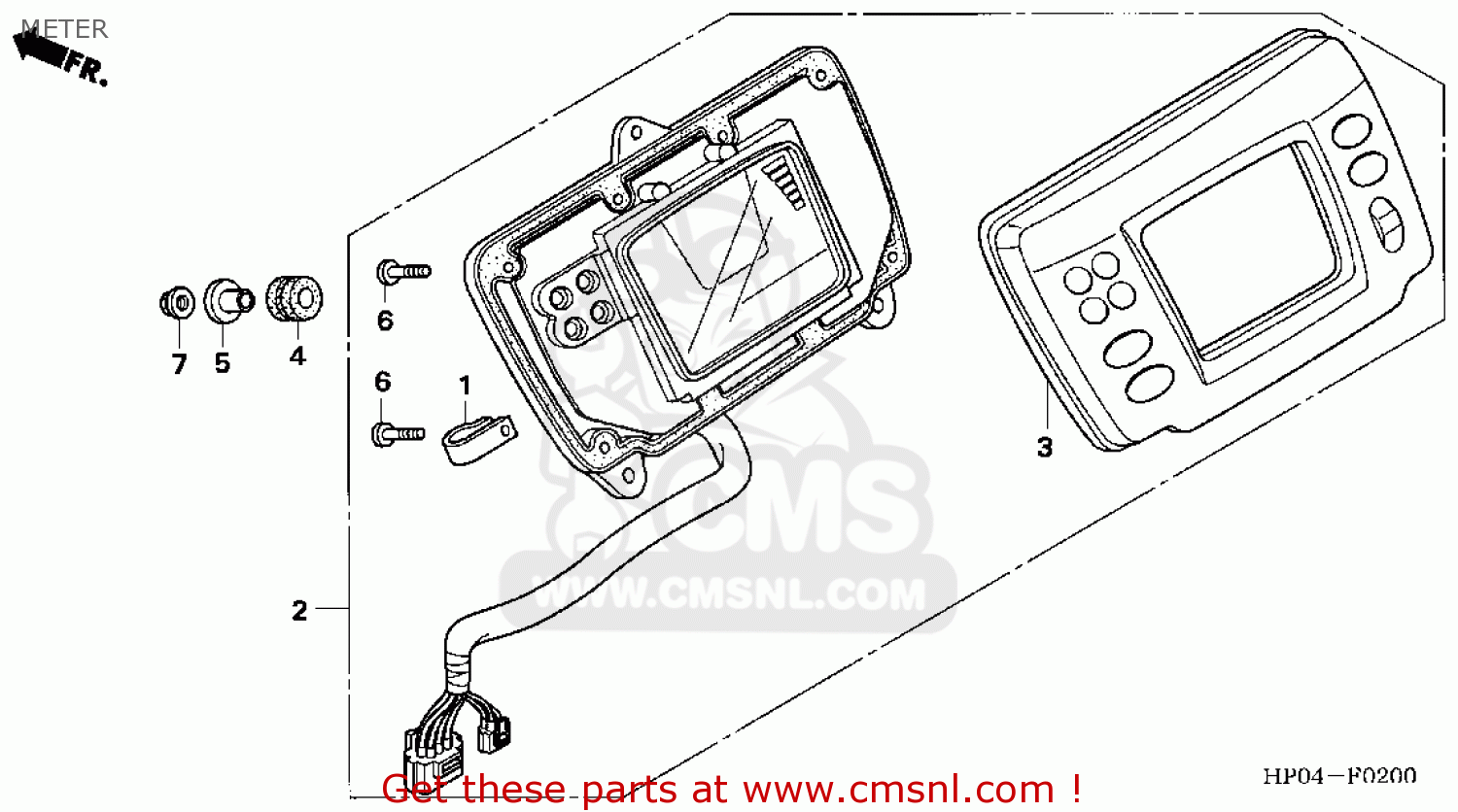 37200HP0A01: Meter Assy,comb Honda - buy the 37200-HP0-A01 at CMSNL