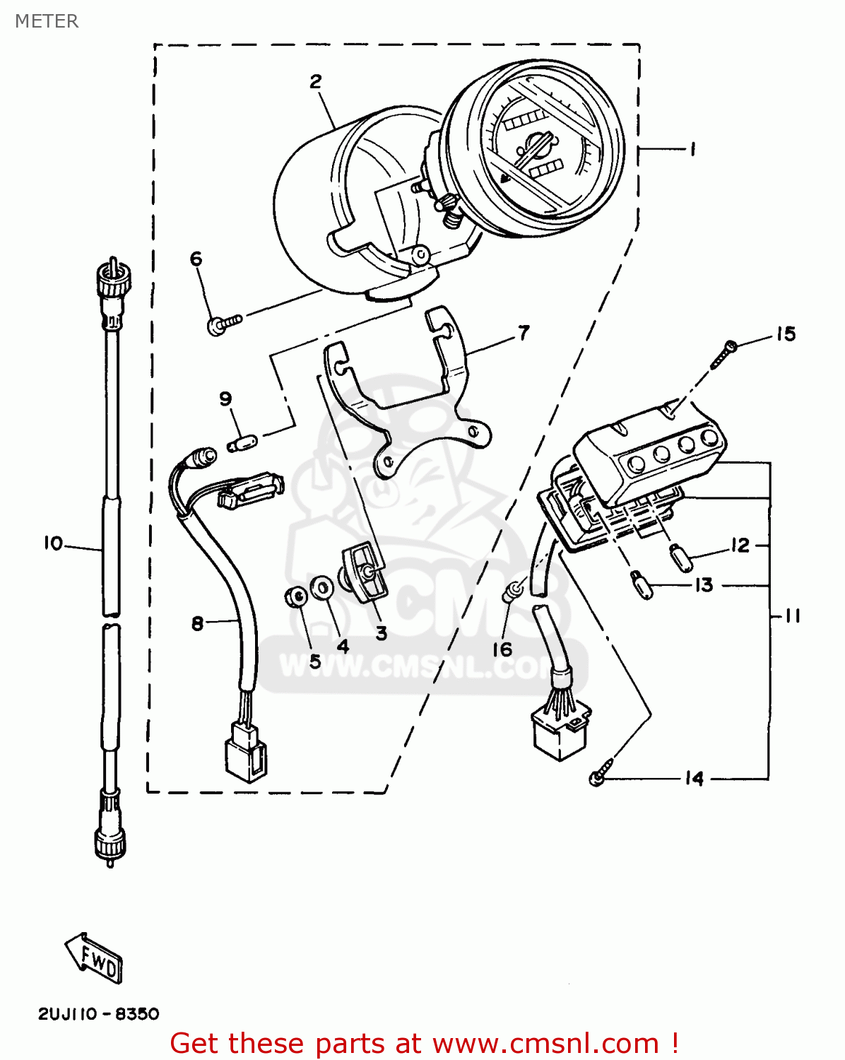2UJ8351700: Bulb Yamaha - buy the 2UJ-83517-00-00 at CMSNL