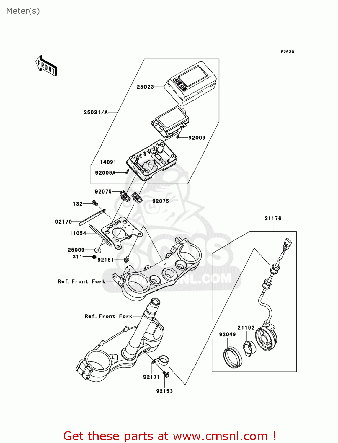 250310180: Meter-assy,lcd,kph Kawasaki - buy the 25031-0180 at CMSNL