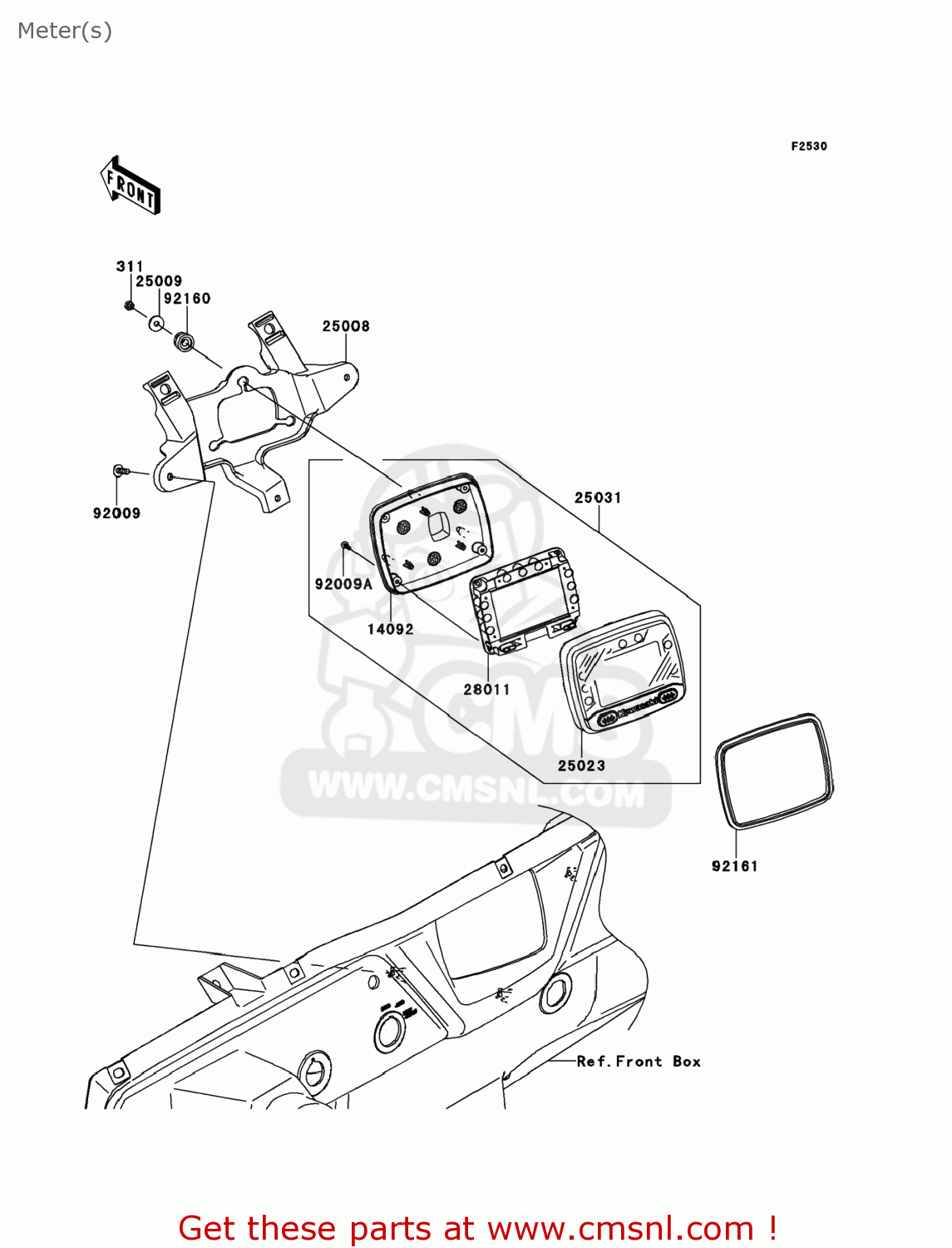 250310392: Meter-assy,lcd Kawasaki - buy the 25031-0392 at CMSNL