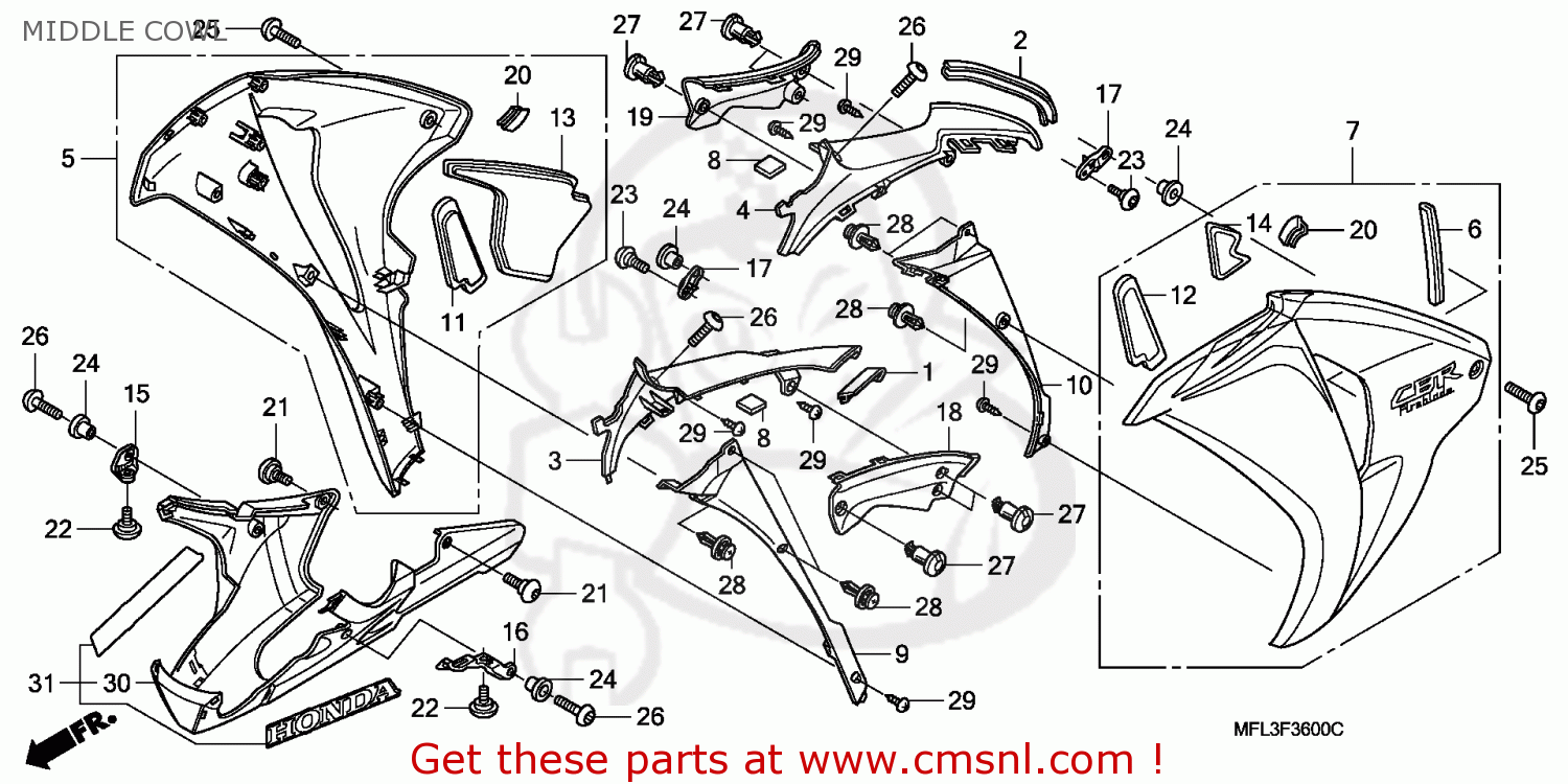 64350MFL690ZB: Set Illust*type1* Honda - buy the 64350-MFL-690ZB at CMSNL