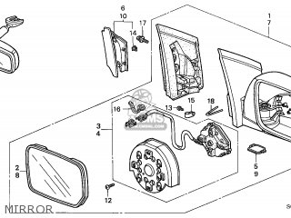76250S0XA02ZB: Mir Assy Lh*g87p* Honda - buy the 76250-S0X-A02ZB at CMSNL