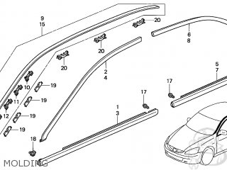 91572SDAA01: Clip,roof Mldg Honda - buy the 91572-SDA-A01 at CMSNL