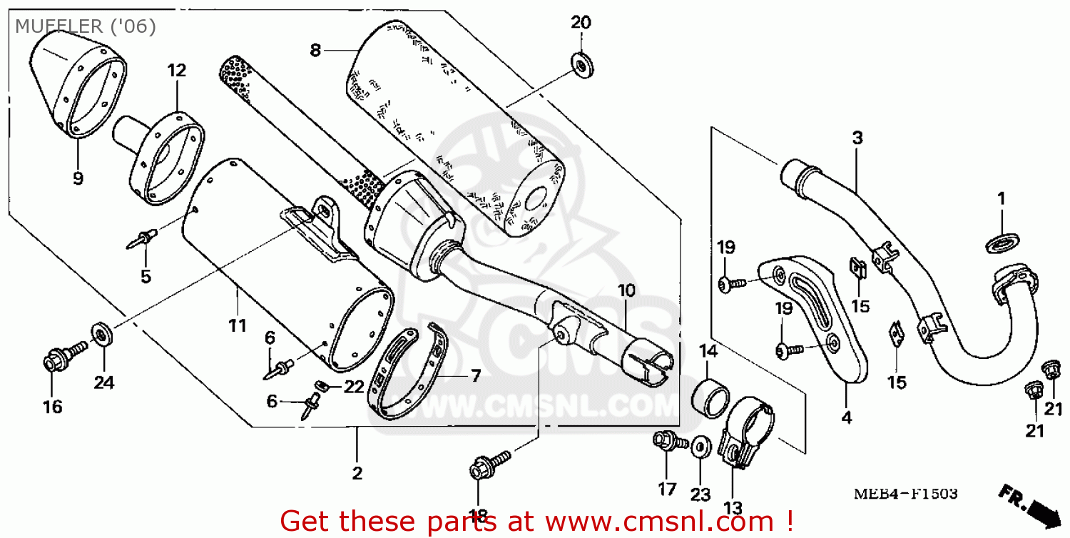18320MEN850: Pipe Comp,exh Honda - buy the 18320-MEN-850 at CMSNL