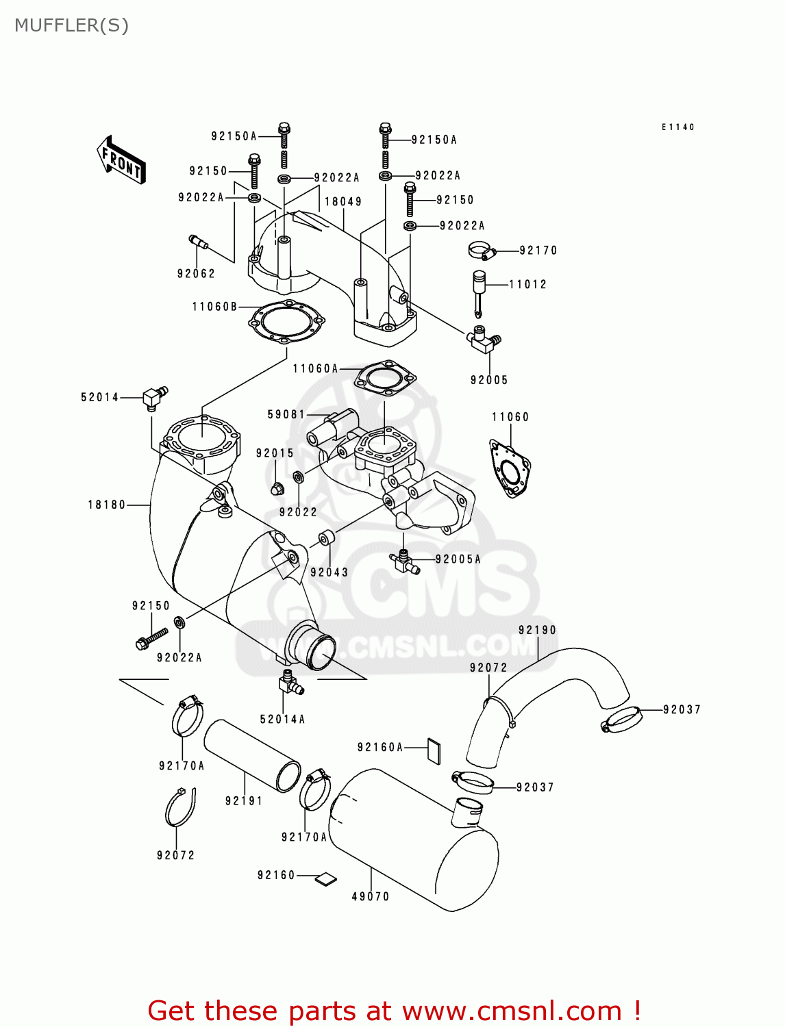 921913786: Tube,chamber-water Pu Kawasaki - buy the 92191-3786 at CMSNL
