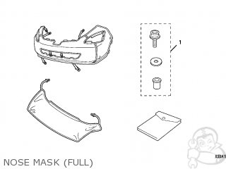 08P35SDA100A: Nose Mask Honda - buy the 08P35-SDA-100A at CMSNL