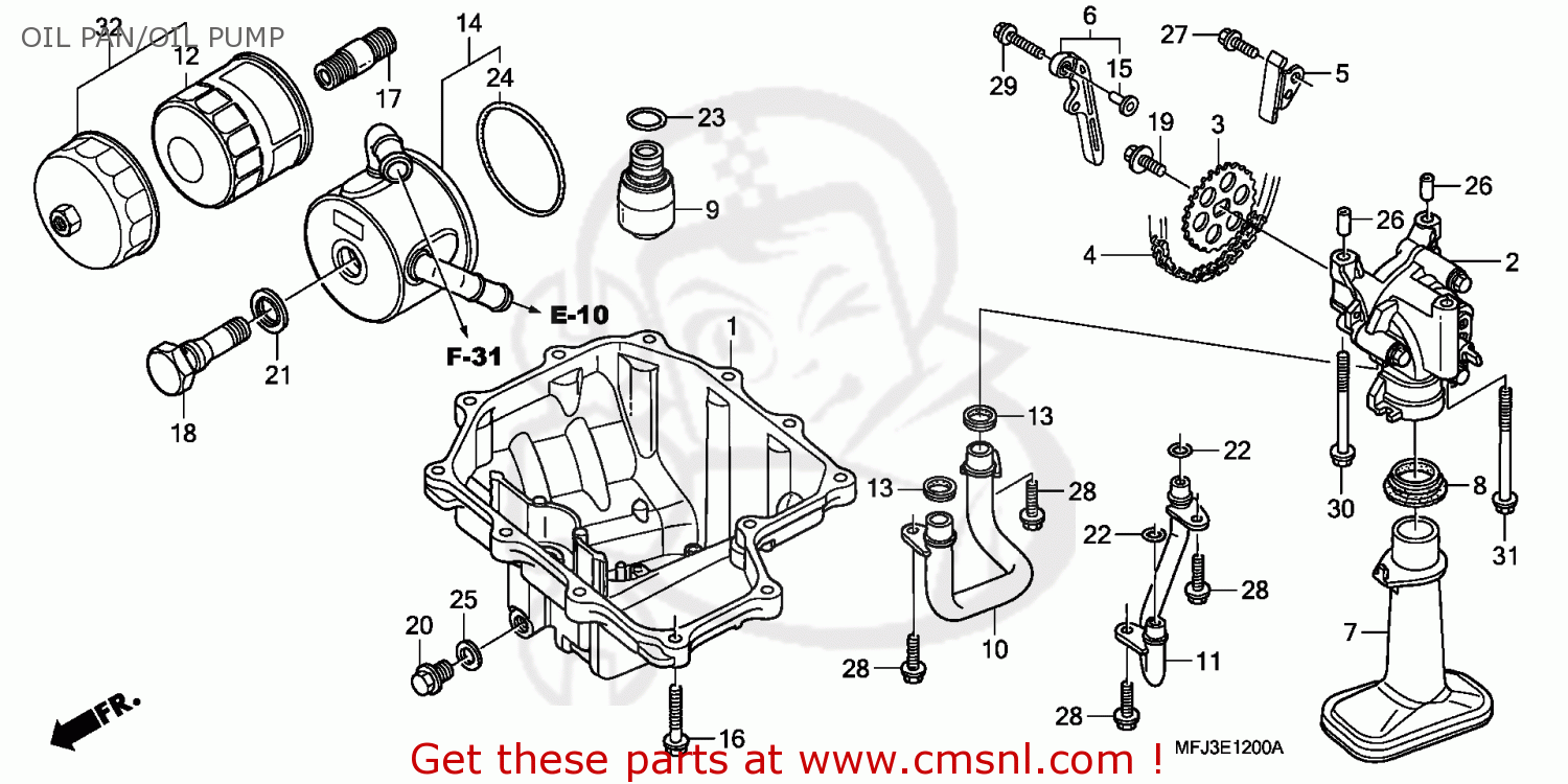 15700MFJD01: Cooler Comp,oil Honda - buy the 15700-MFJ-D01 at CMSNL