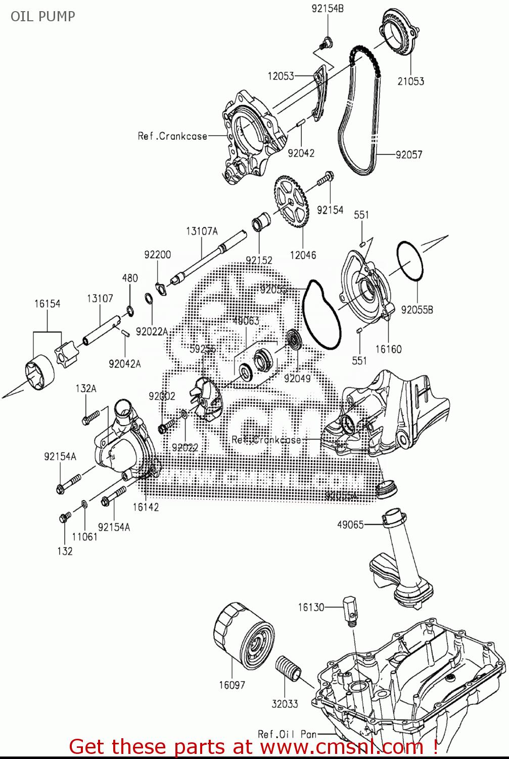 920570674: Chain,pump Drive Kawasaki - buy the 92057-0674 at CMSNL