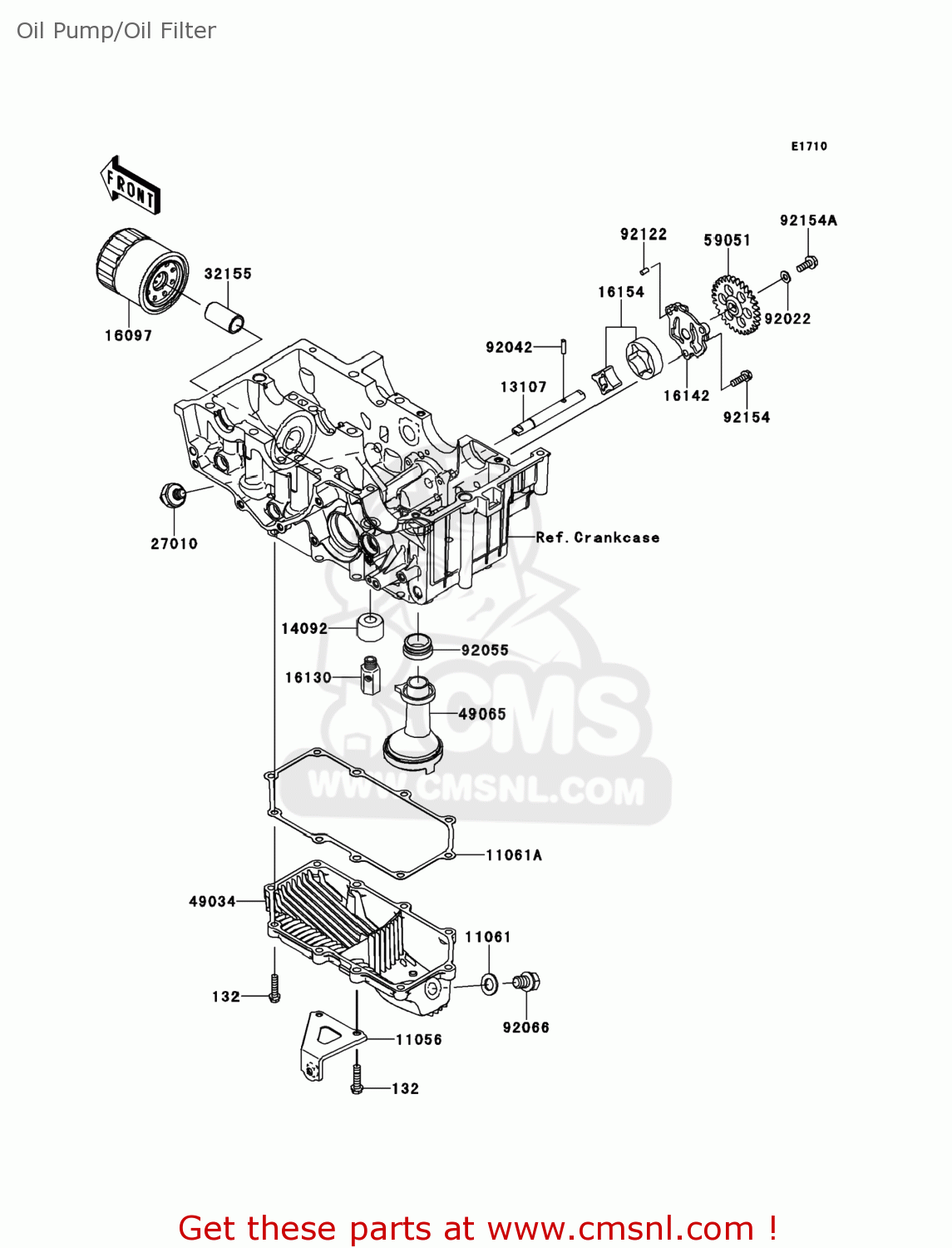 140921002: Cover,relief Valve Kawasaki - buy the 14092-1002 at CMSNL