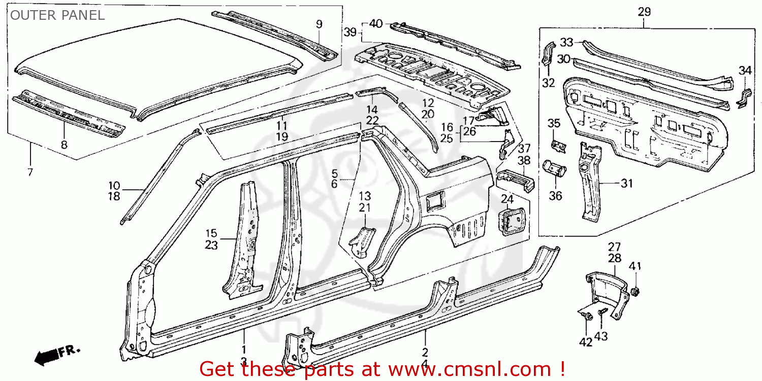 70110SB4662ZZ: Panel Comp.,roof Honda - buy the 70110-SB4-662ZZ at CMSNL