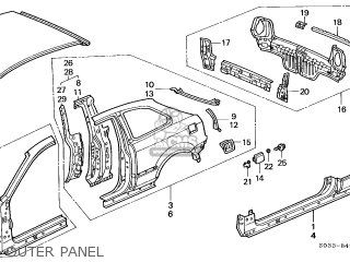 66100S00A00ZZ: Panel Comp,rear Honda - buy the 66100-S00-A00ZZ at CMSNL