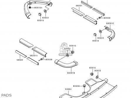 595043711RA: Insert-boat Fender,gr Kawasaki - buy the 59504-3711-RA at ...