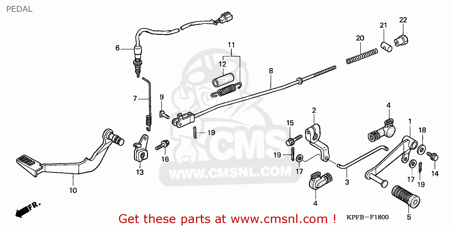 24711KPF900: Arm,gear Change Honda - buy the 24711-KPF-900 at CMSNL