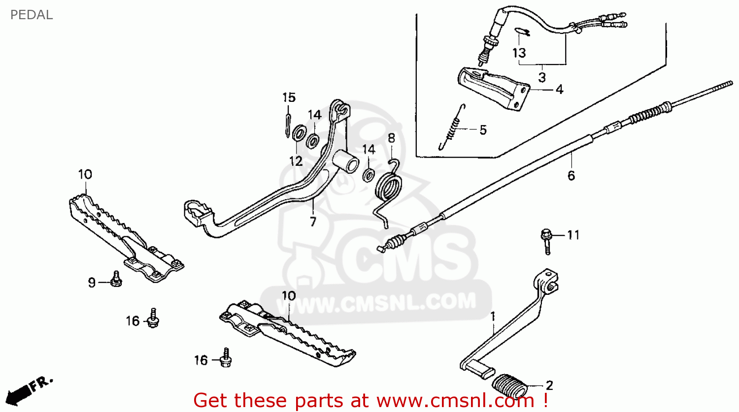 50610HF1670: Bar Comp,step Honda - buy the 50610-HF1-670 at CMSNL
