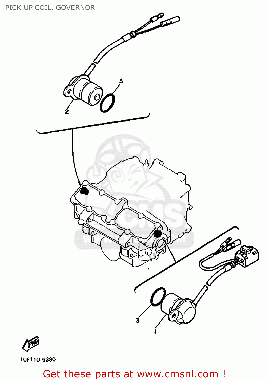 1UF8167011: Pick-up Assy Yamaha - buy the 1UF-81670-11 at CMSNL