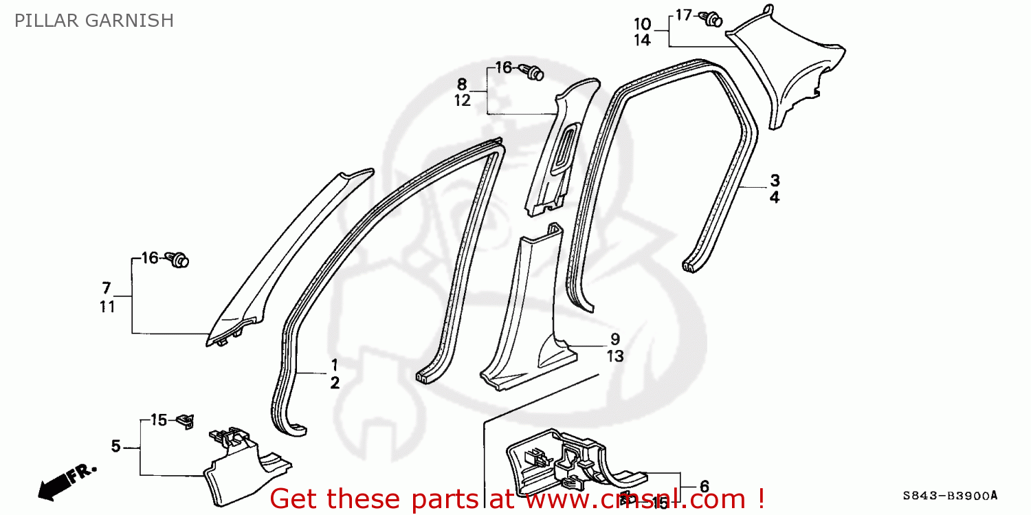84181S84A02ZB: Garn Assy*nh302l* Honda - buy the 84181-S84-A02ZB at CMSNL