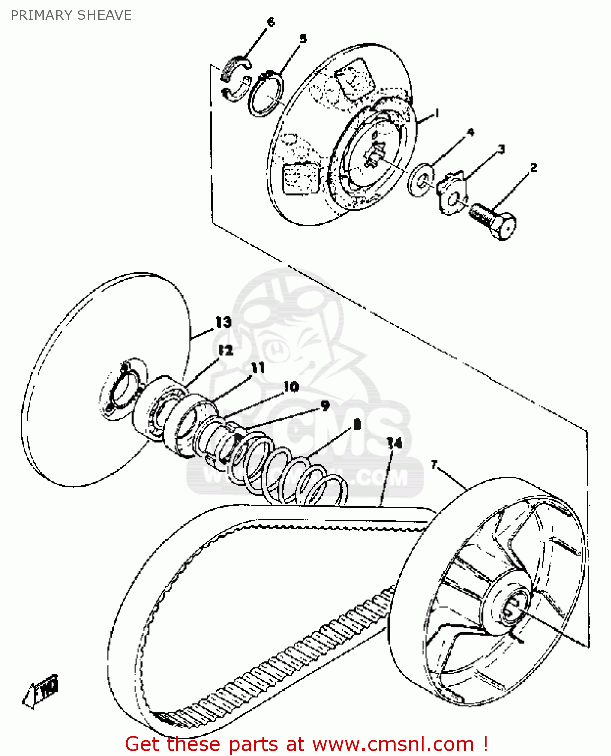 8641762000: Primary Sliding Sheave Comp. Yamaha - buy the 864-17620-00 ...
