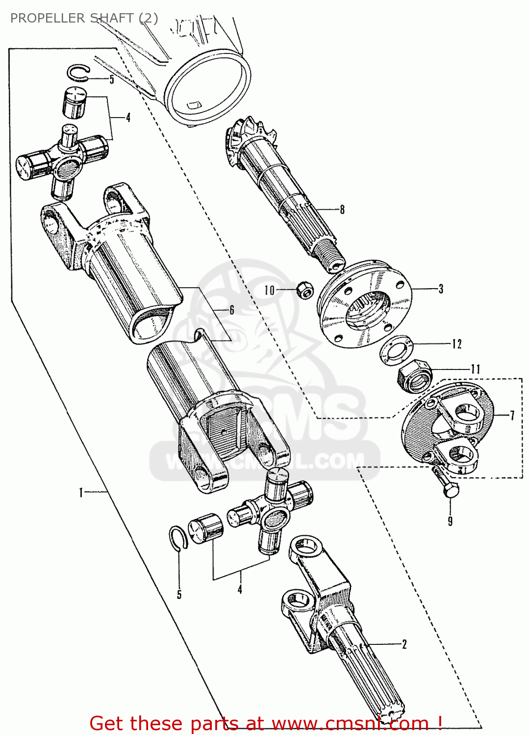 40000542991: Shaft Assy.,prop. Honda - buy the 40000-542-991 at CMSNL