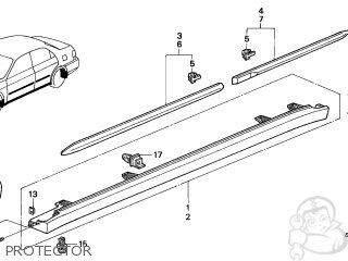 75303S84A11ZB: Protr Comp *g87p* Honda - buy the 75303-S84-A11ZB at CMSNL