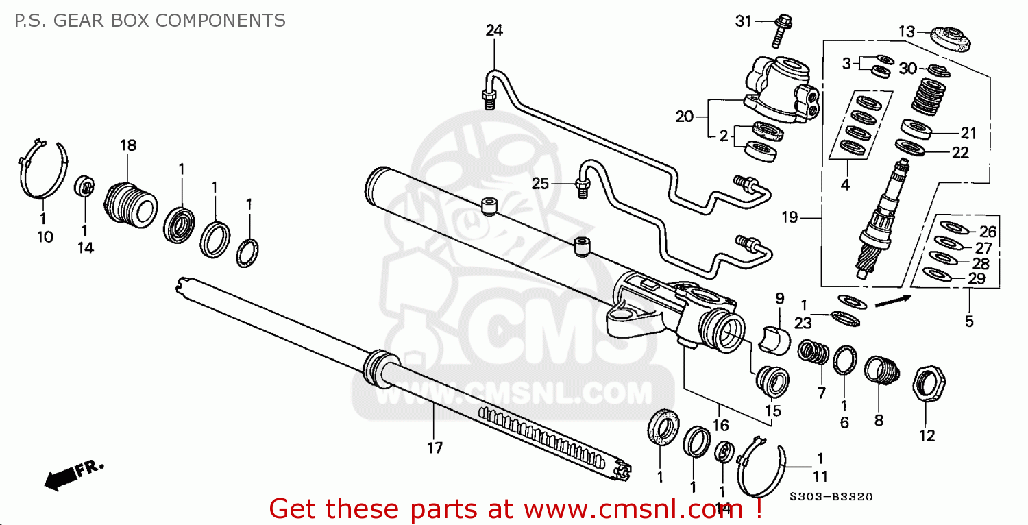 SPRING,RACK GUIDE for PRELUDE 1998 (W) 2DR TYPESH (KA) - order at CMSNL