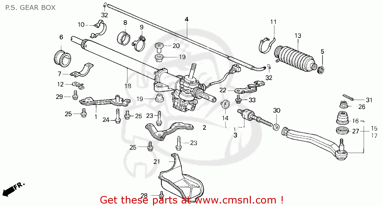 53010SS0000: End Comp.set,rack Honda - buy the 53010-SS0-000 at CMSNL