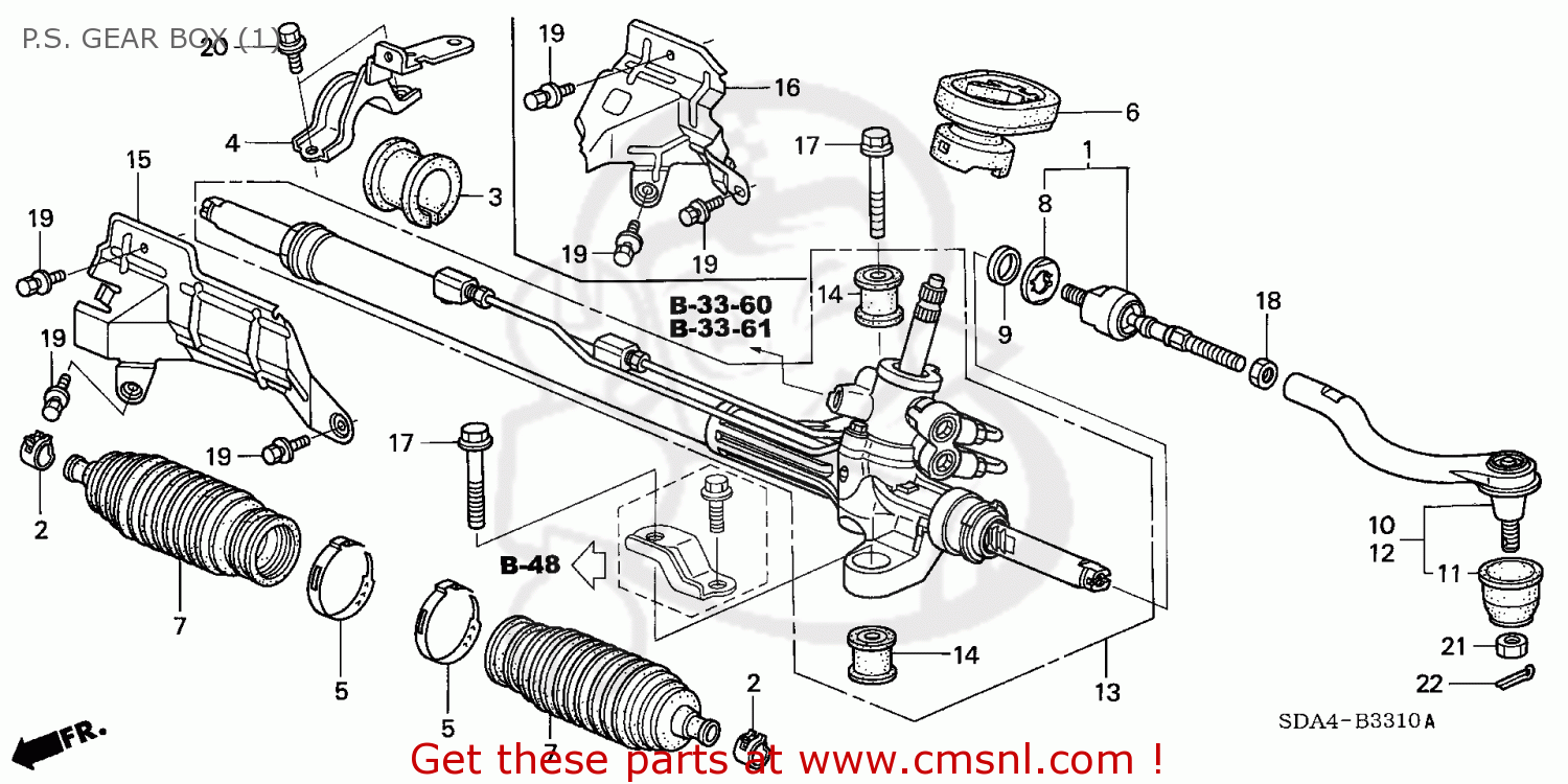 53010SDAA01: Set,rack End Comp Honda - buy the 53010-SDA-A01 at CMSNL