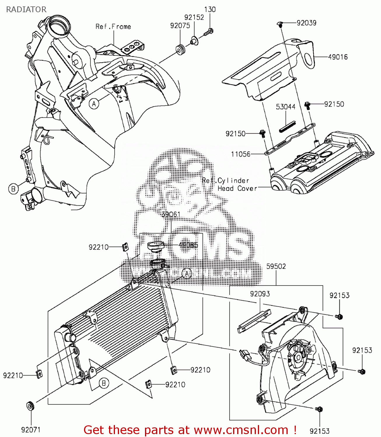595020603: Fan-assy Kawasaki - buy the 59502-0603 at CMSNL