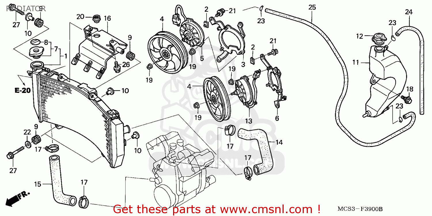 19035MCS761: Shroud Comp,l Honda - buy the 19035-MCS-761 at CMSNL