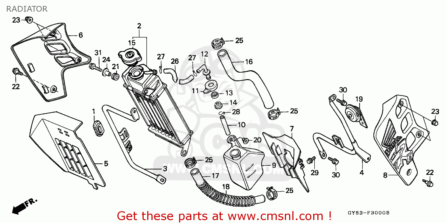 19035GY8900ZA: Shroud Set Illust.r. Honda - buy the 19035-GY8-900ZA at ...