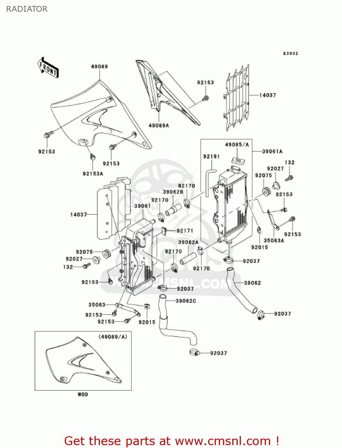 490891150290A: Shroud-engine,lh,l.gr Kawasaki - buy the 49089-1150-290 ...