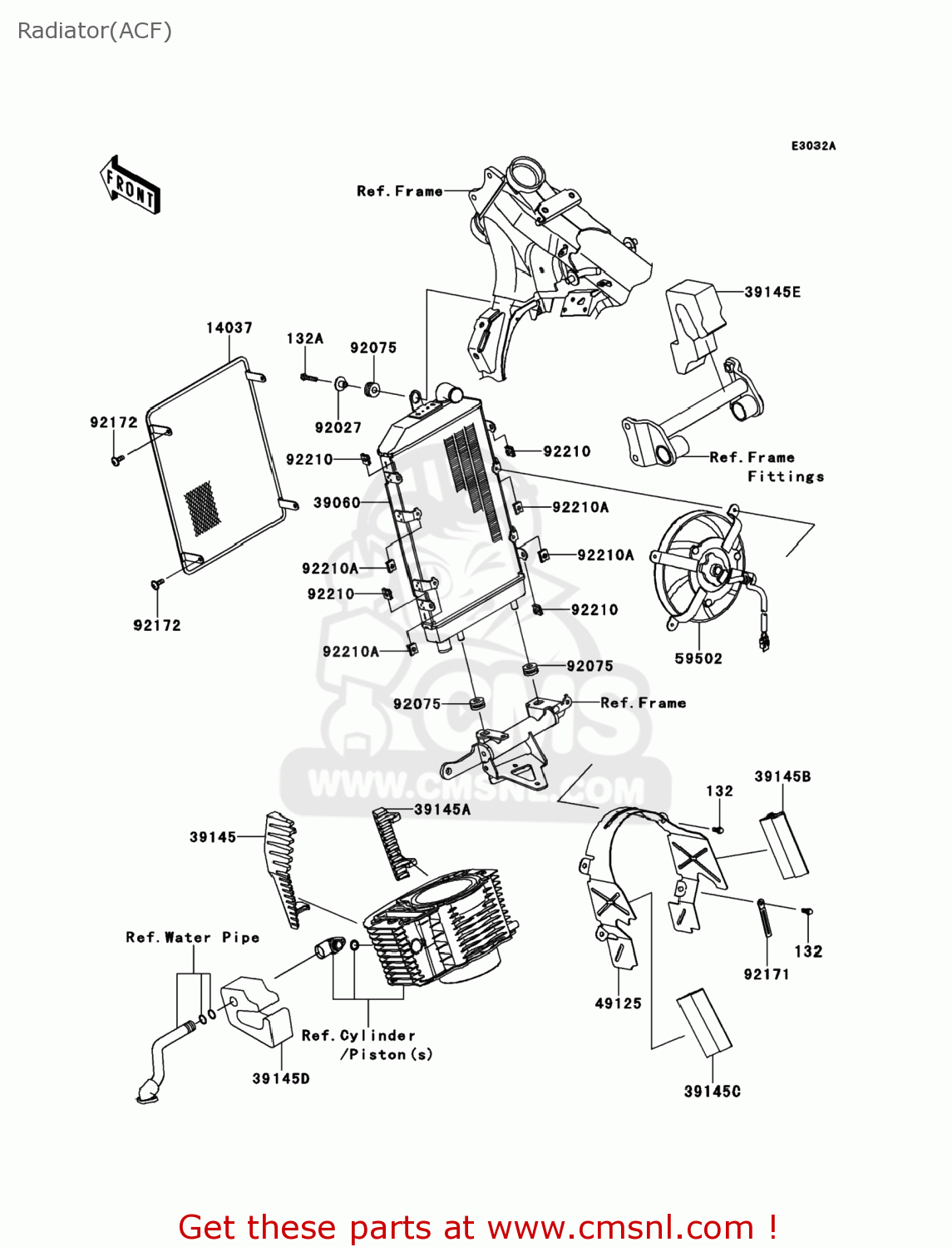 391450707: Trim-seal,shroud Rh Kawasaki - buy the 39145-0707 at CMSNL