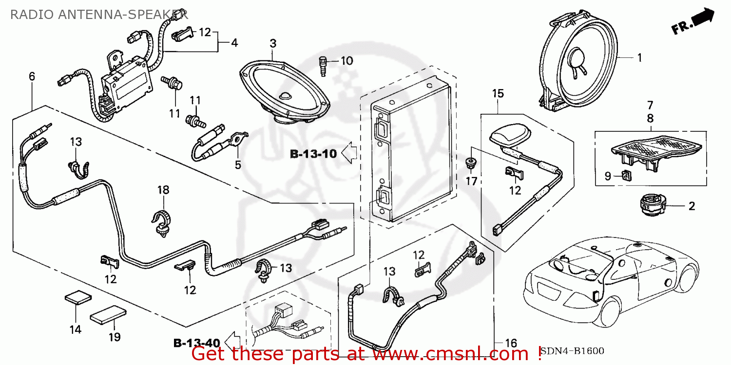 77138SDNA01ZA: Lid Comp,*nh167l* Honda - buy the 77138-SDN-A01ZA at CMSNL