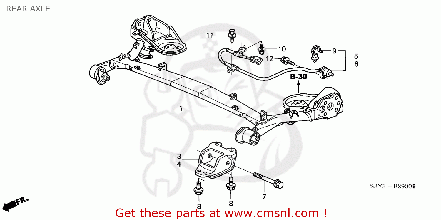 42110S3Y020: Beam Comp,rr Axle Honda - buy the 42110-S3Y-020 at CMSNL