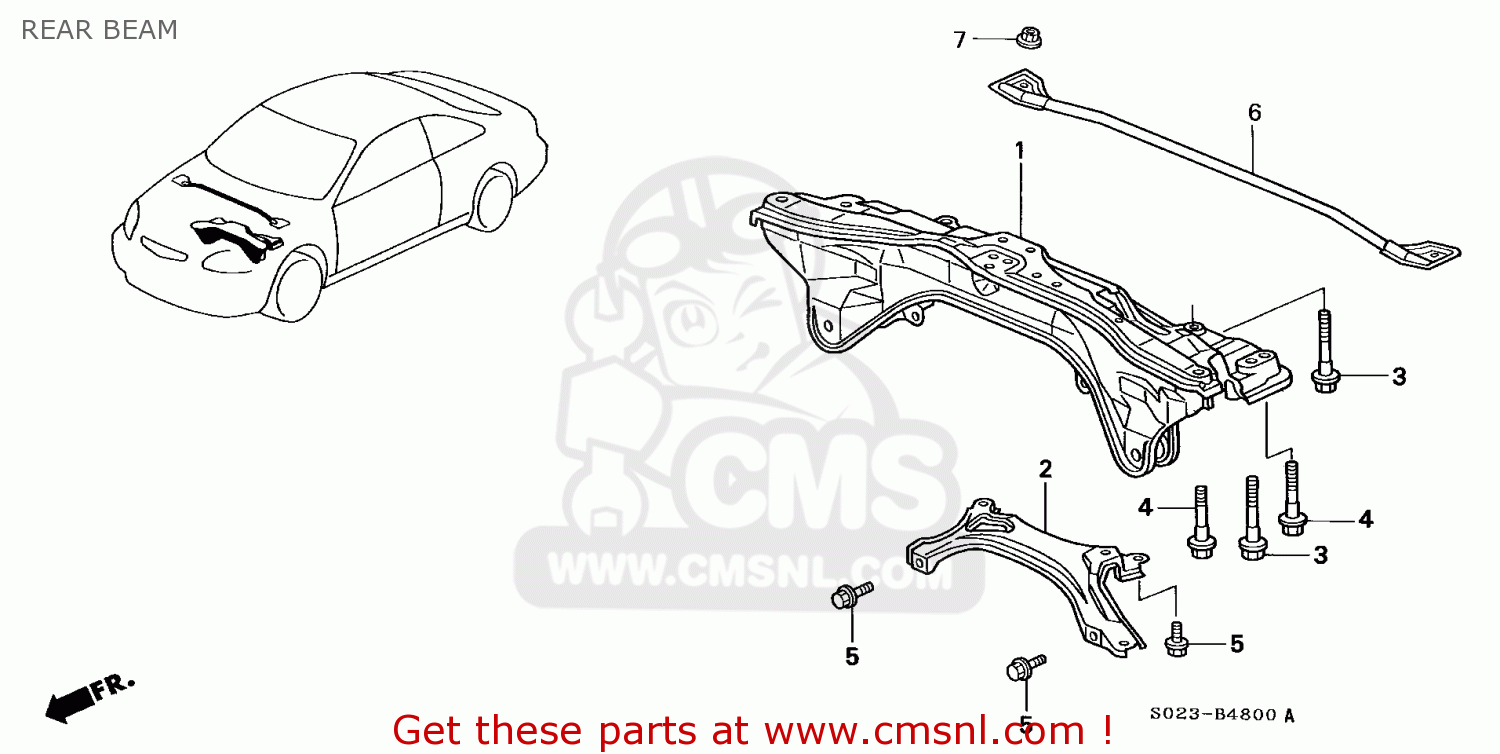 74300SR3010: Tower Bar, Fr Honda - buy the 74300-SR3-010 at CMSNL