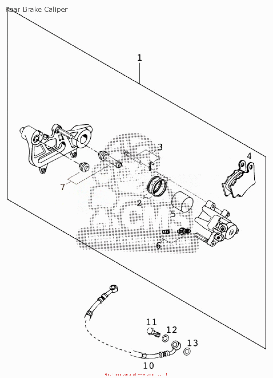 BRAKE HOSE REAR 790MM '97 for 640 LC4 SUPERMOTO BLACK Europe 2006 ...
