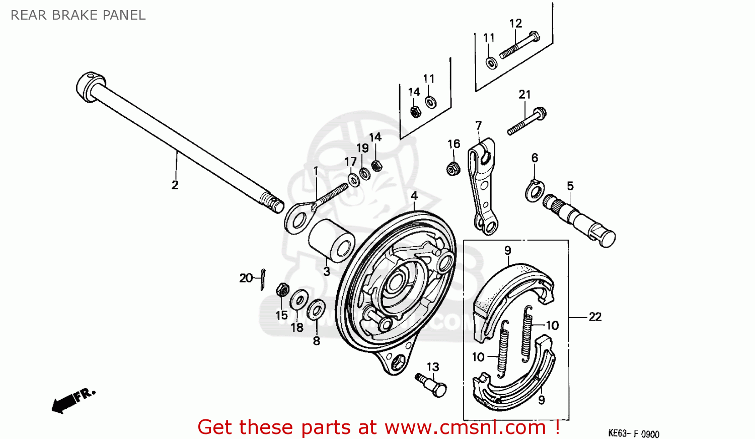 43100KE6700: Panel Comp.,rr.br Honda - buy the 43100-KE6-700 at CMSNL