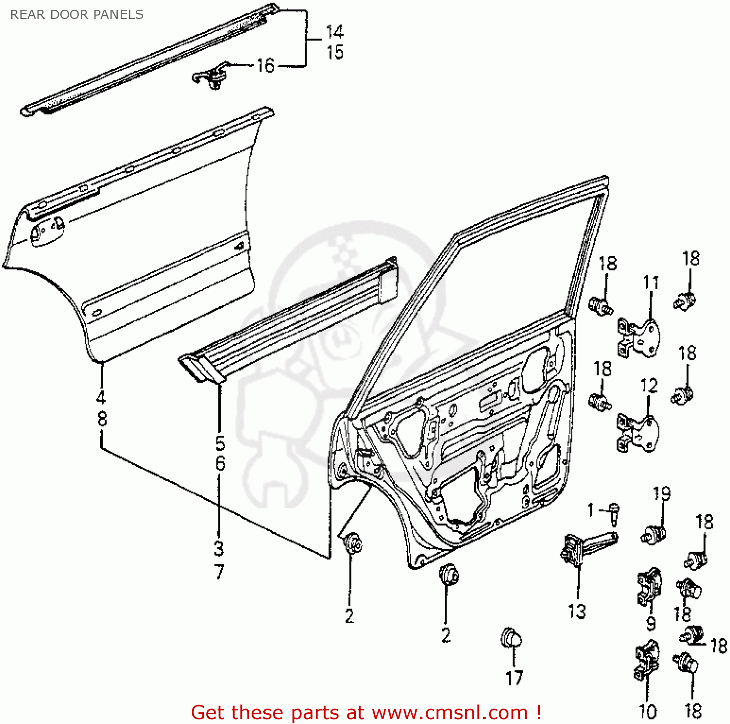 76800SA6000: Mldg Assy R Rr Dr Honda - buy the 76800-SA6-000 at CMSNL