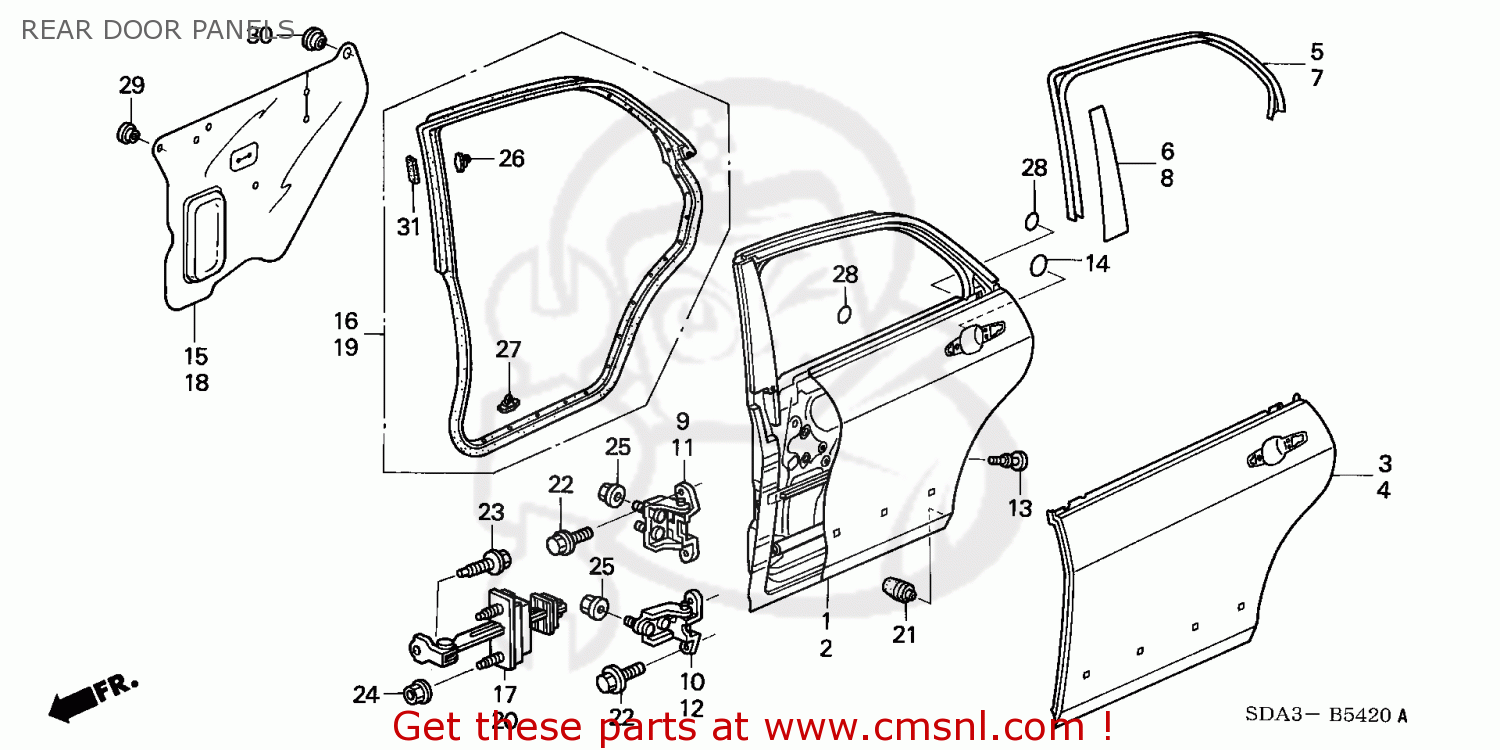 67550SDCA90ZZ: Panel Comp,l Rr D Honda - buy the 67550-SDC-A90ZZ at CMSNL