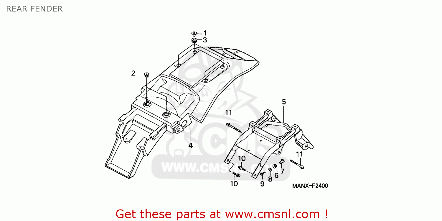80100MAN710ZF: Fender Co*nh146m* Honda - buy the 80100-MAN-710ZF at CMSNL