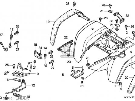 80100HC4850ZA: Fender,rear*r109* Honda - buy the 80100-HC4-850ZA at CMSNL