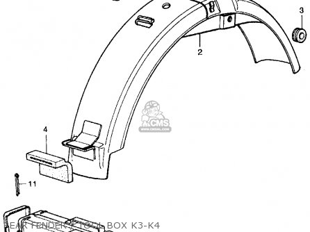 FENDER,REAR for CL350 SCRAMBLER 1972 K4 USA - order at CMSNL