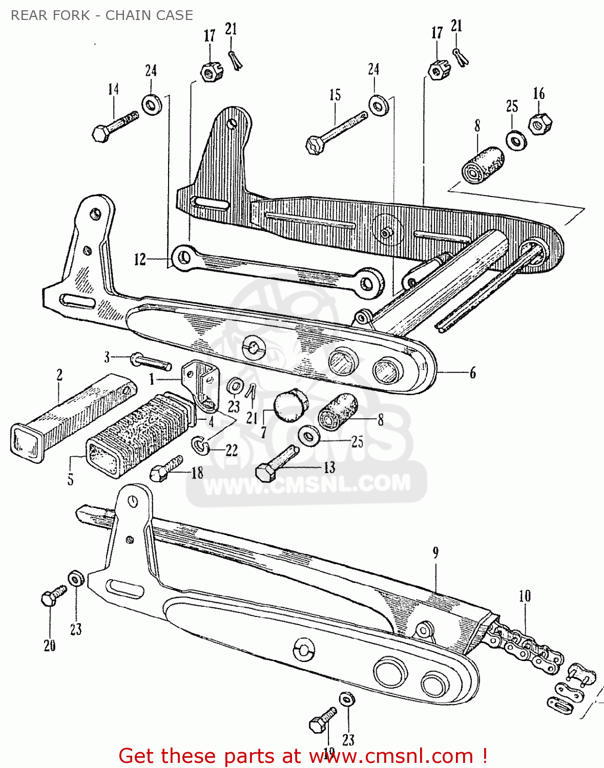 40510257000P: Case, Drive Chain Honda - buy the 40510-257-000P at CMSNL