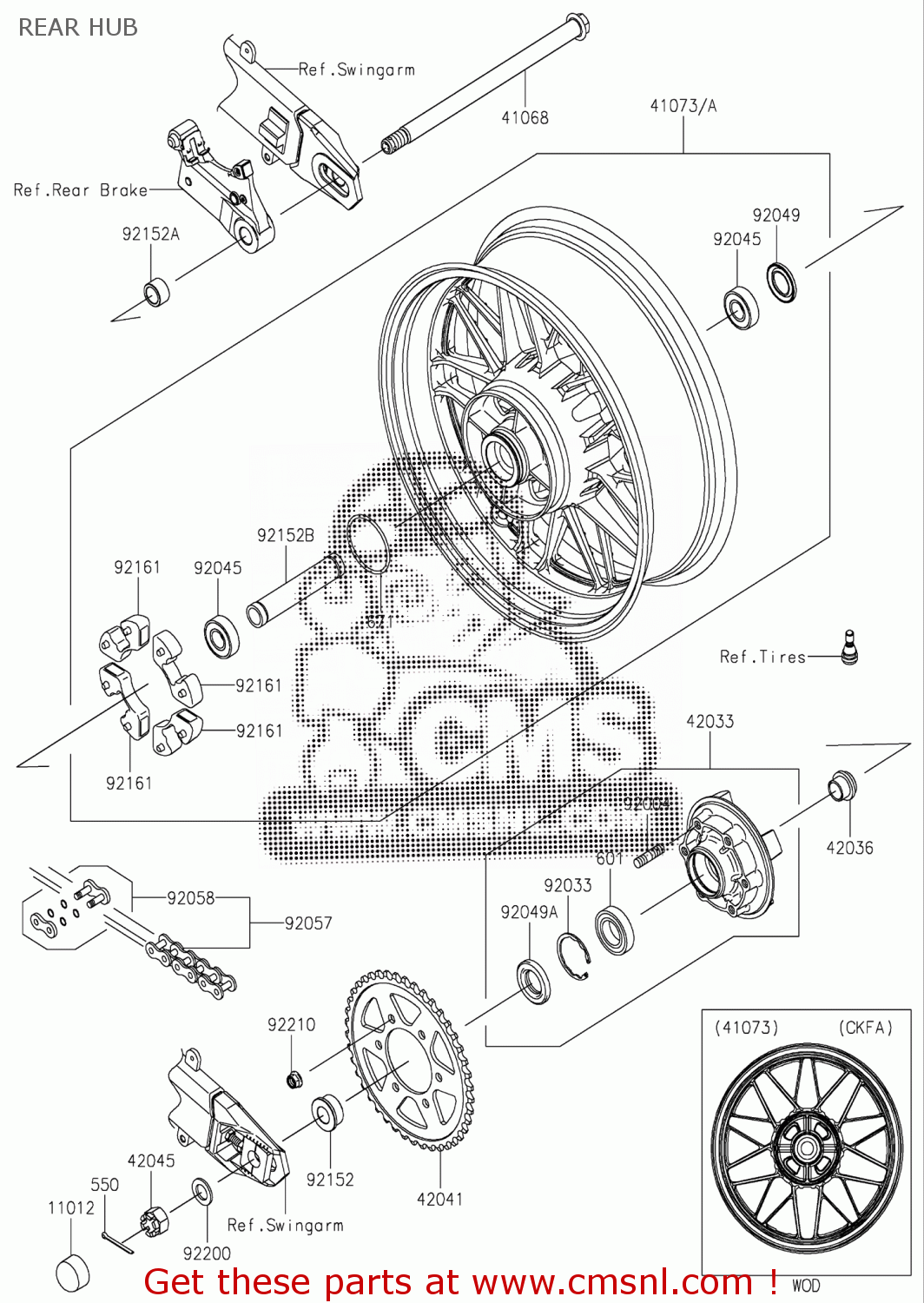 921522551: Collar,20.2x27.2x141. Kawasaki - buy the 92152-2551 at CMSNL