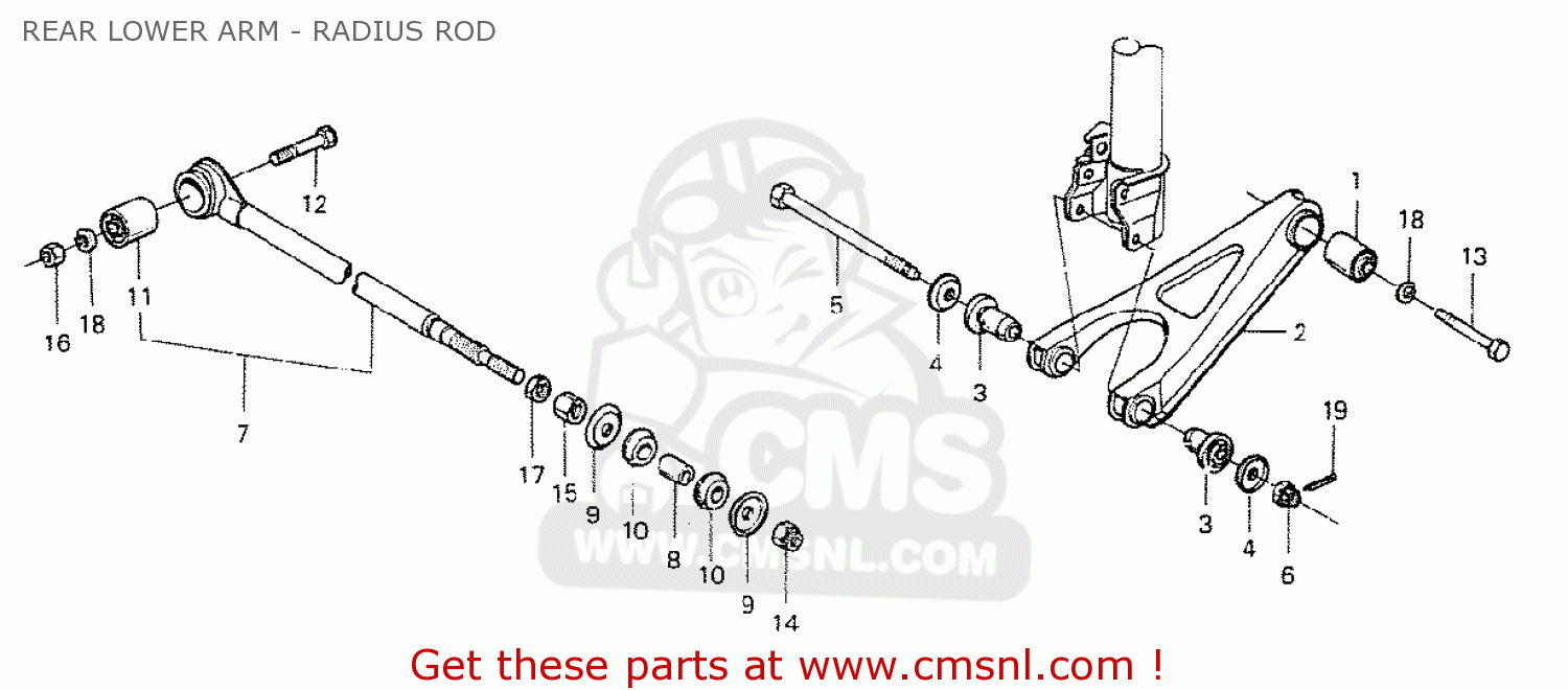 52384659000: Bush.radius Rod R Honda - buy the 52384-659-000 at CMSNL