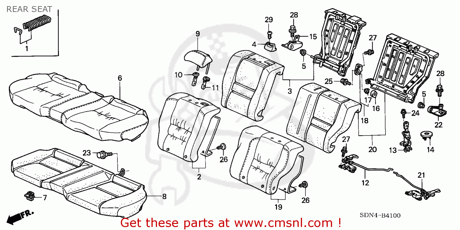 82521SDNA41ZA: Cvr, L. Rr. *nh167l* Honda - buy the 82521-SDN-A41ZA at ...